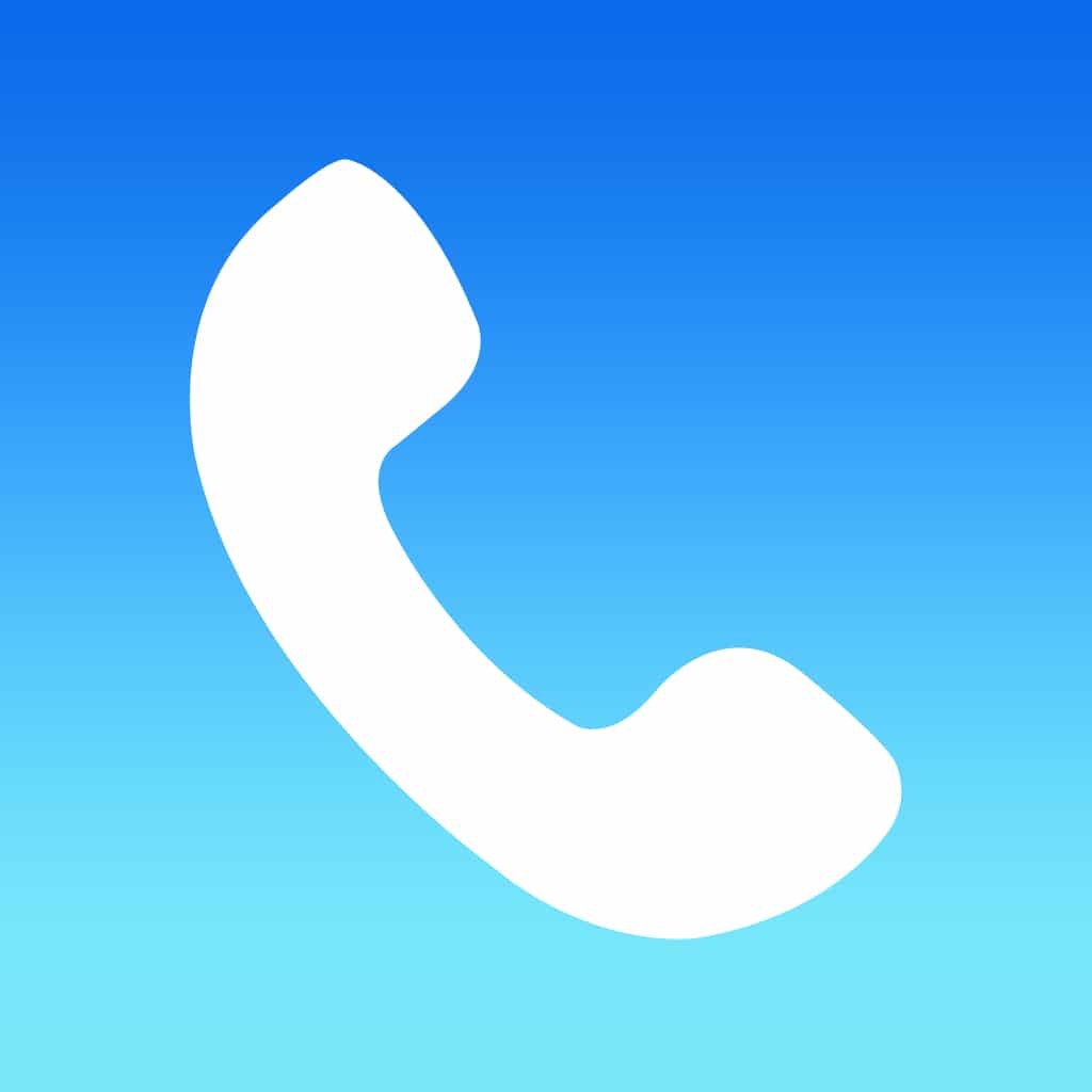 Dark Blue Phone Icon